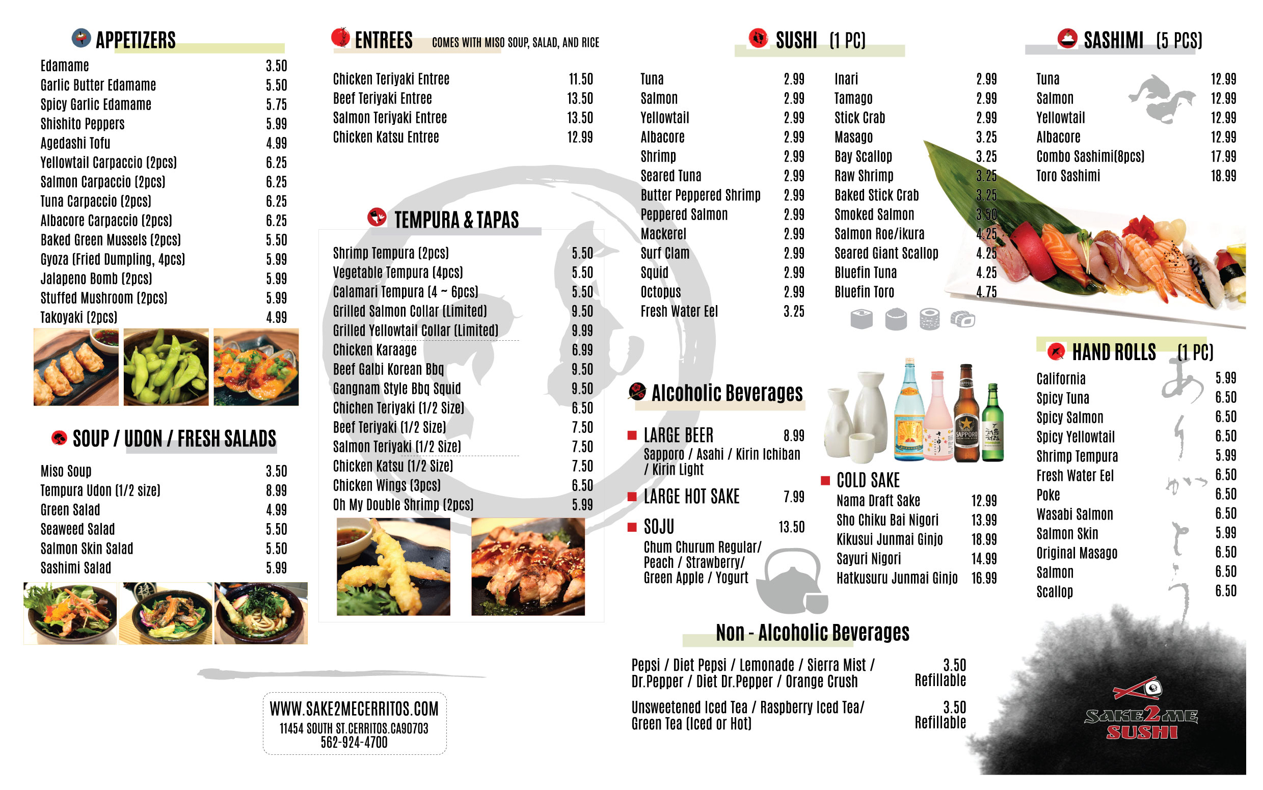 Menu with Price | sake2me